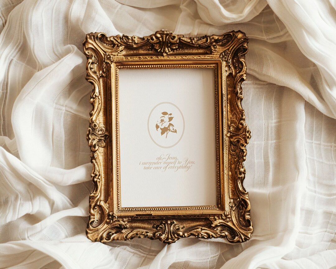 Surrender Prayer Catholic Christian Wall Art Digital Download, Minimal ...