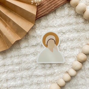 St. Bernadette Soubirous Vinyl Sticker Catholic Sticker - Etsy