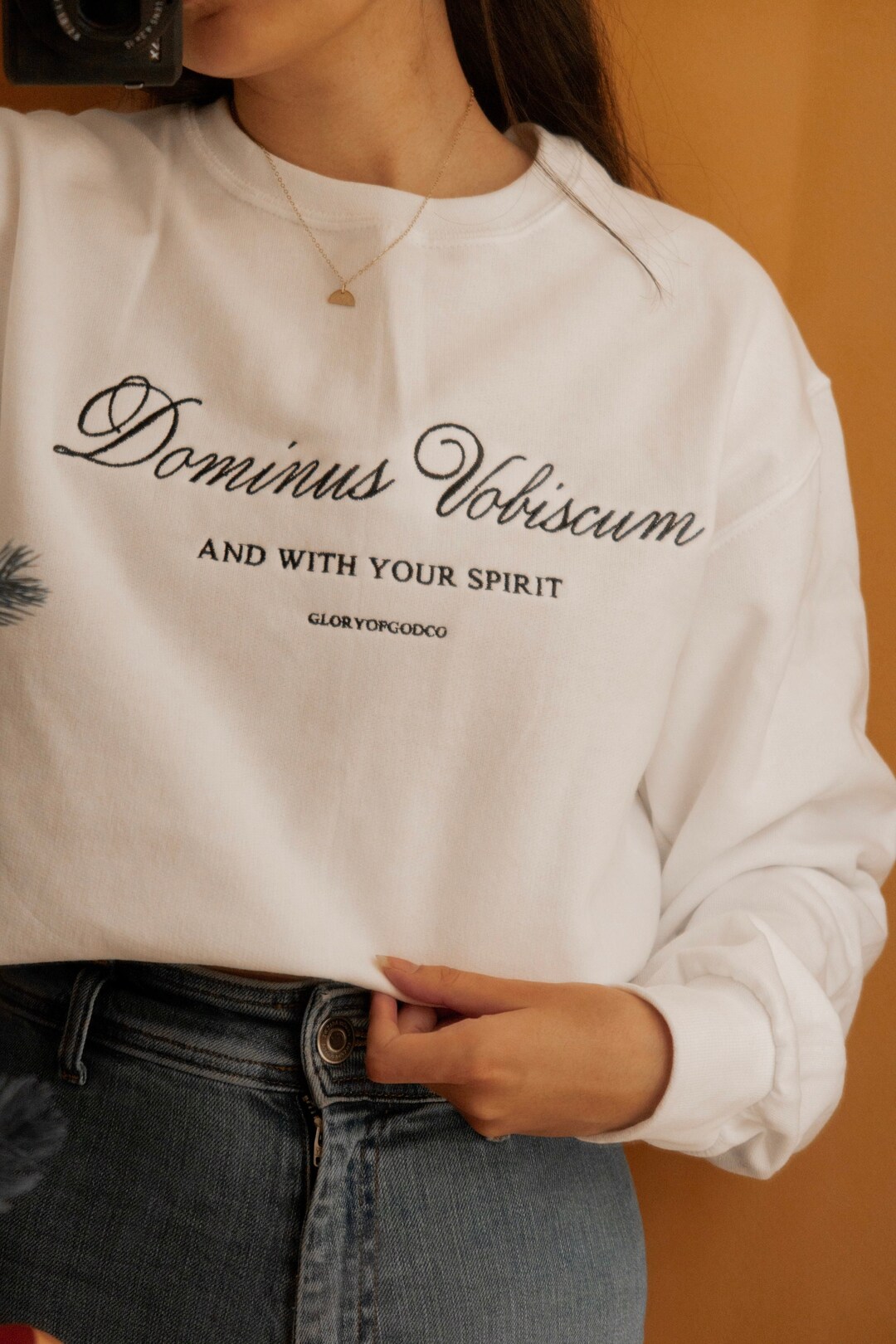 Dominus Vobiscum Christian Crewneck Sweatshirt, Catholic Crewneck ...