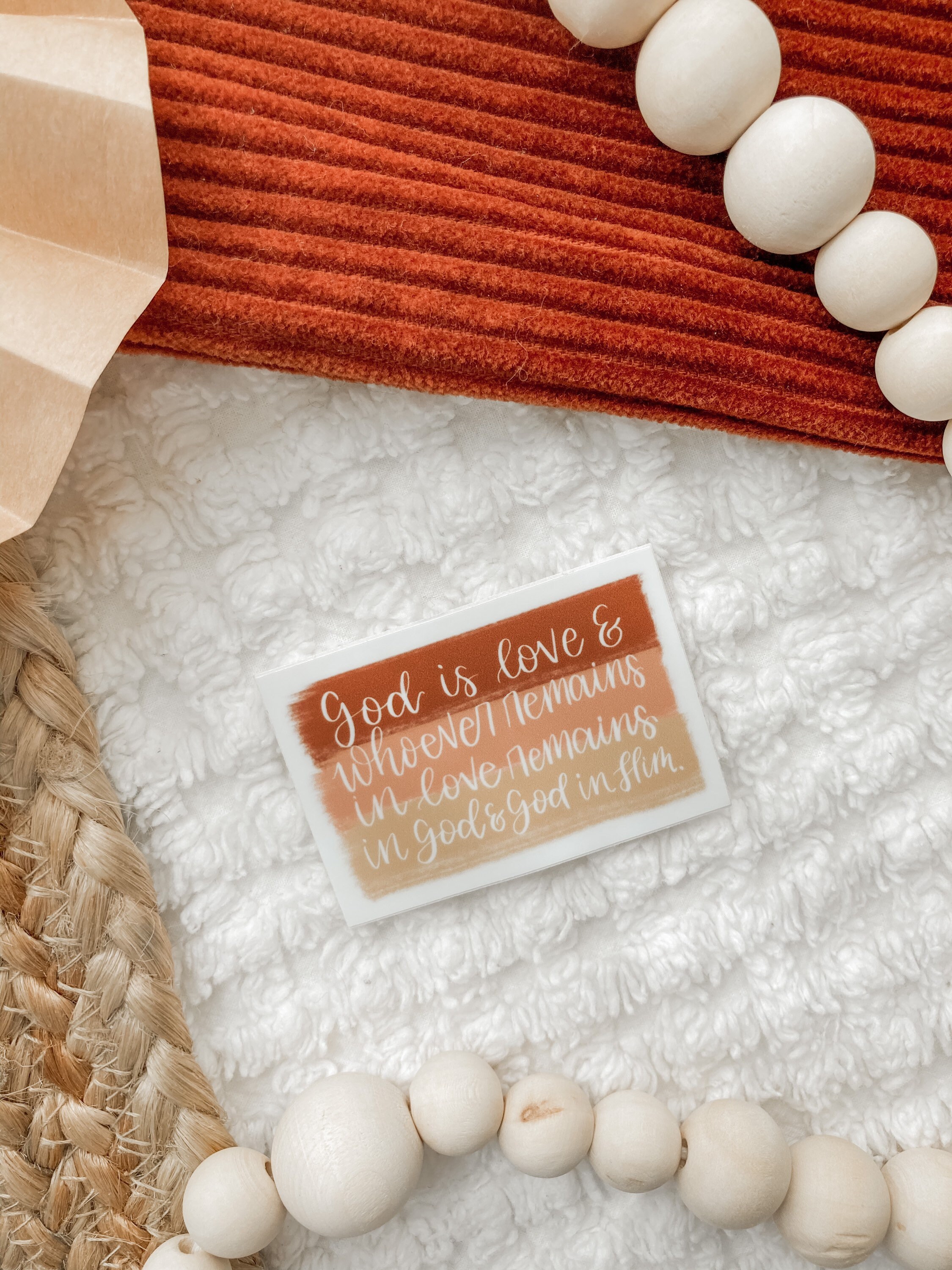 God is Love Vinyl Sticker Catholic Sticker Christian - Etsy