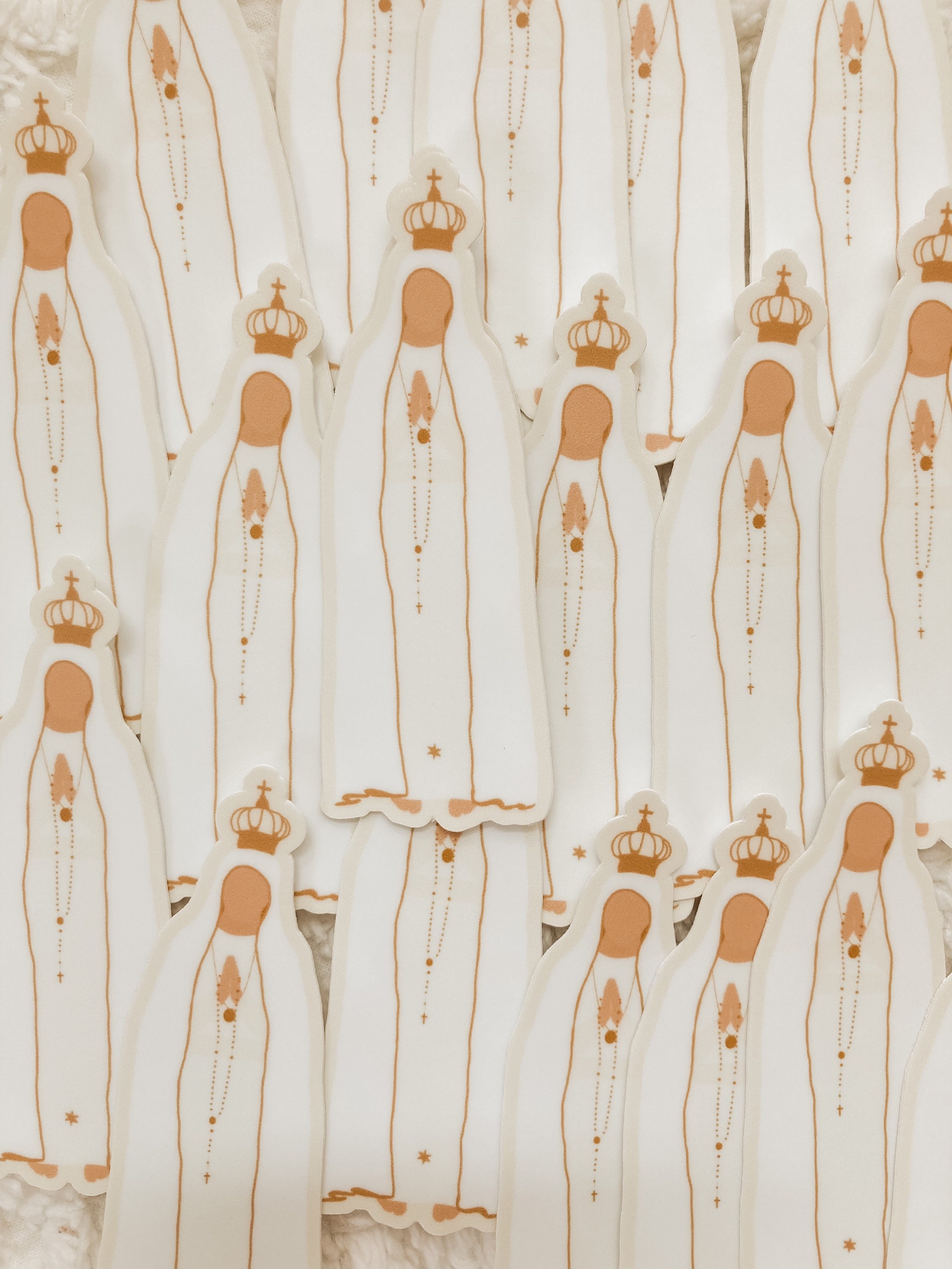 Our Lady of Fatima Vinyl Sticker Catholic Sticker Virgin | Etsy