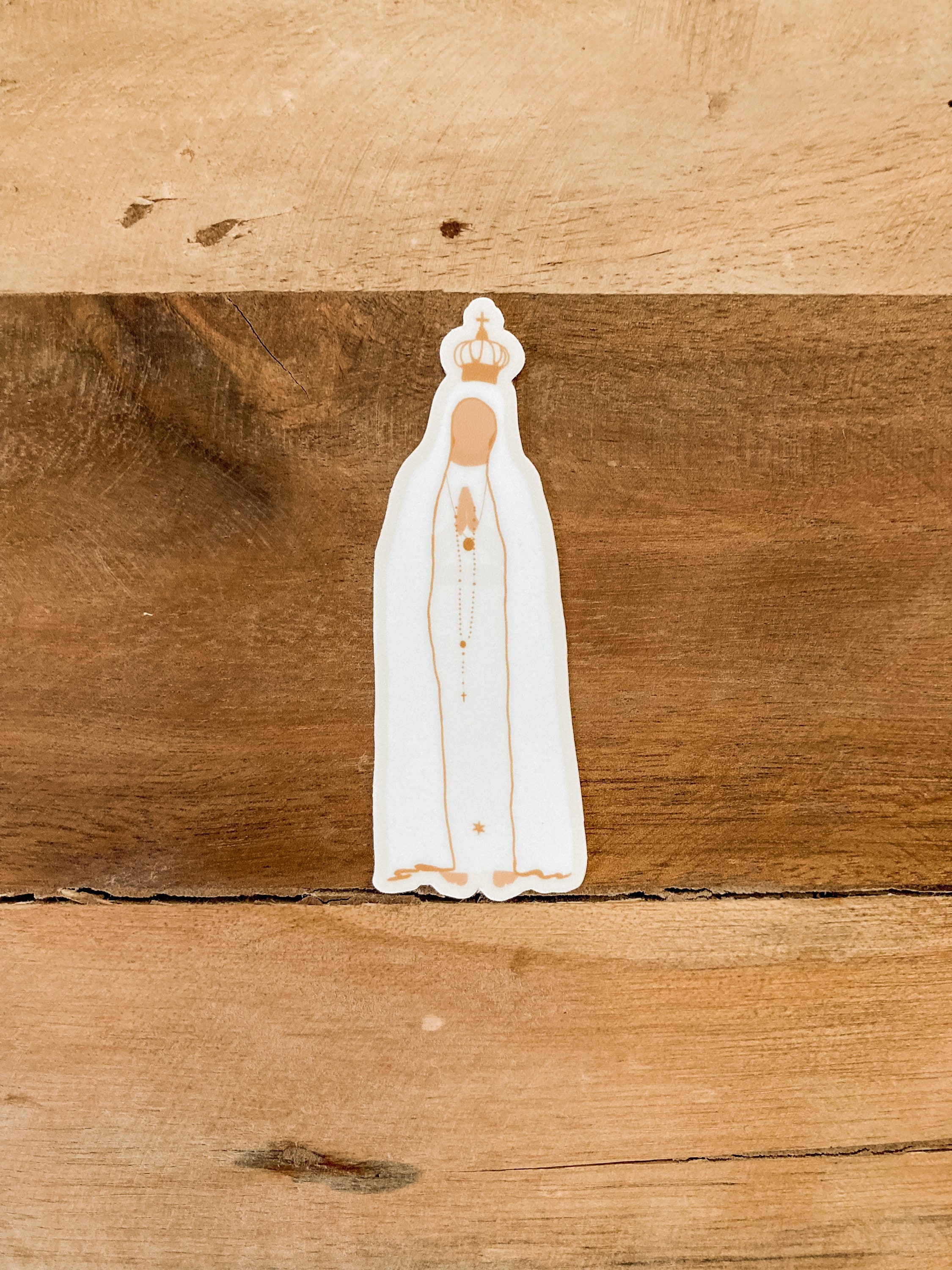 Our Lady of Fatima Vinyl Sticker Catholic Sticker Virgin - Etsy
