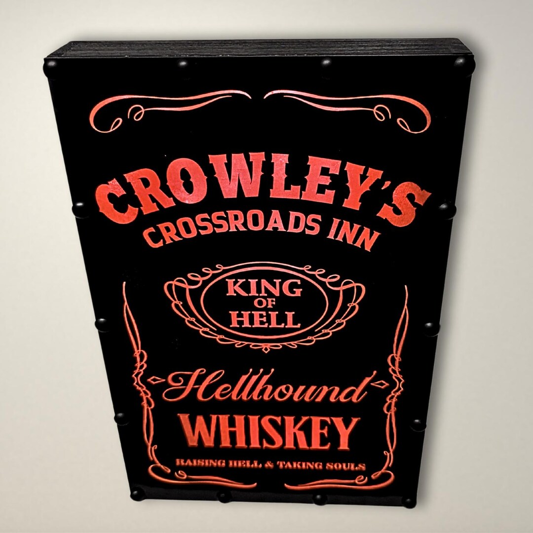 Supernatural Crowley Whiskey LED Lightbox - Etsy