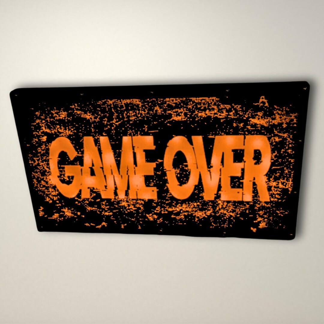 Game Over LED Lightbox - Etsy
