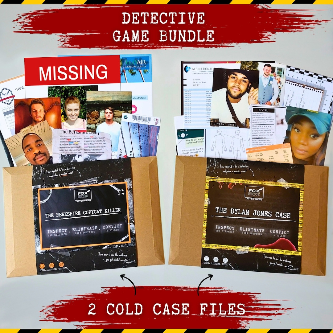 DETECTIVE BUNDLE to Solve at Home the Dylan Jones Case & the Berkshire ...