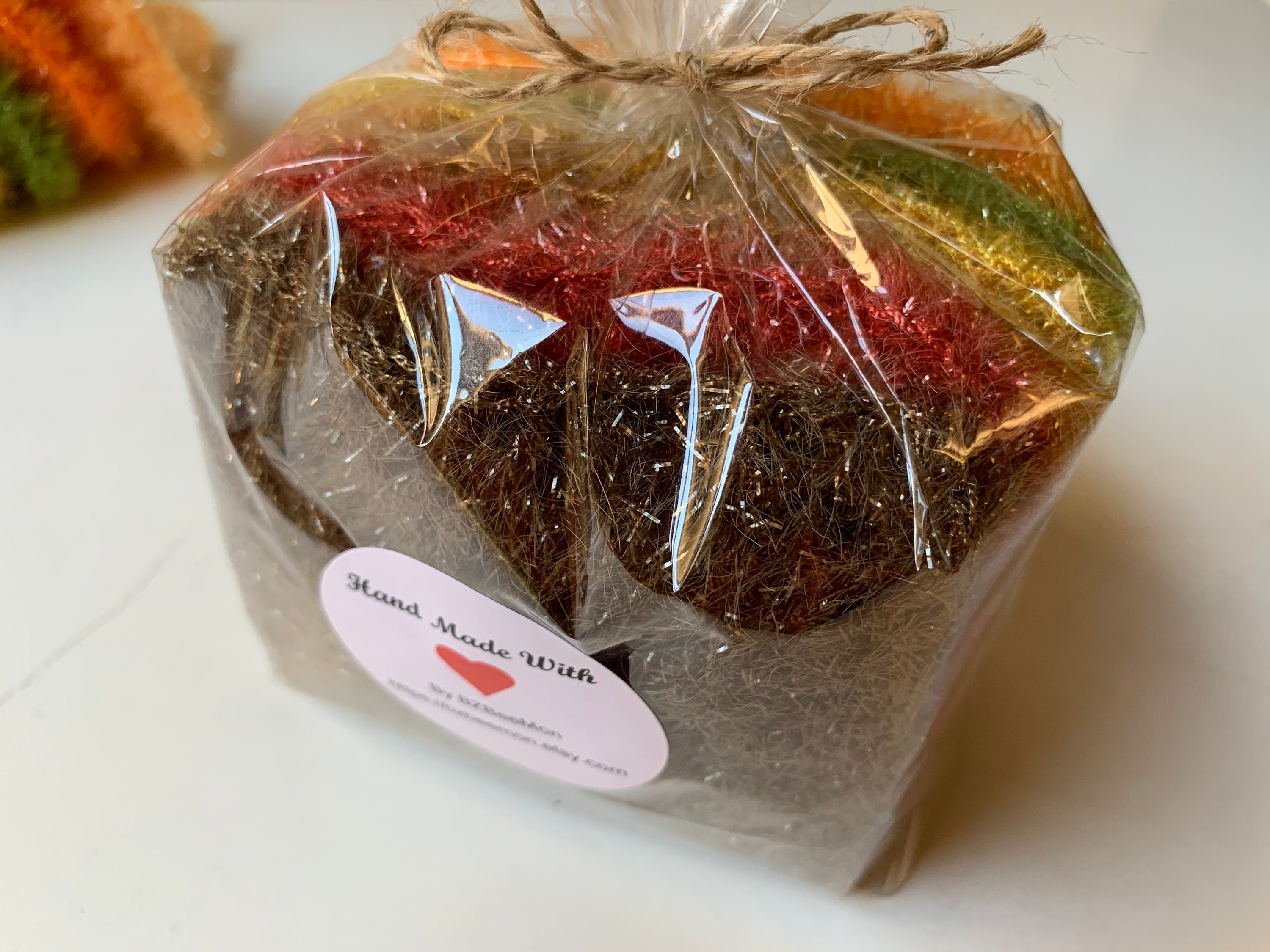 Scrubbies square, Fall Colors set of 7 - Etsy