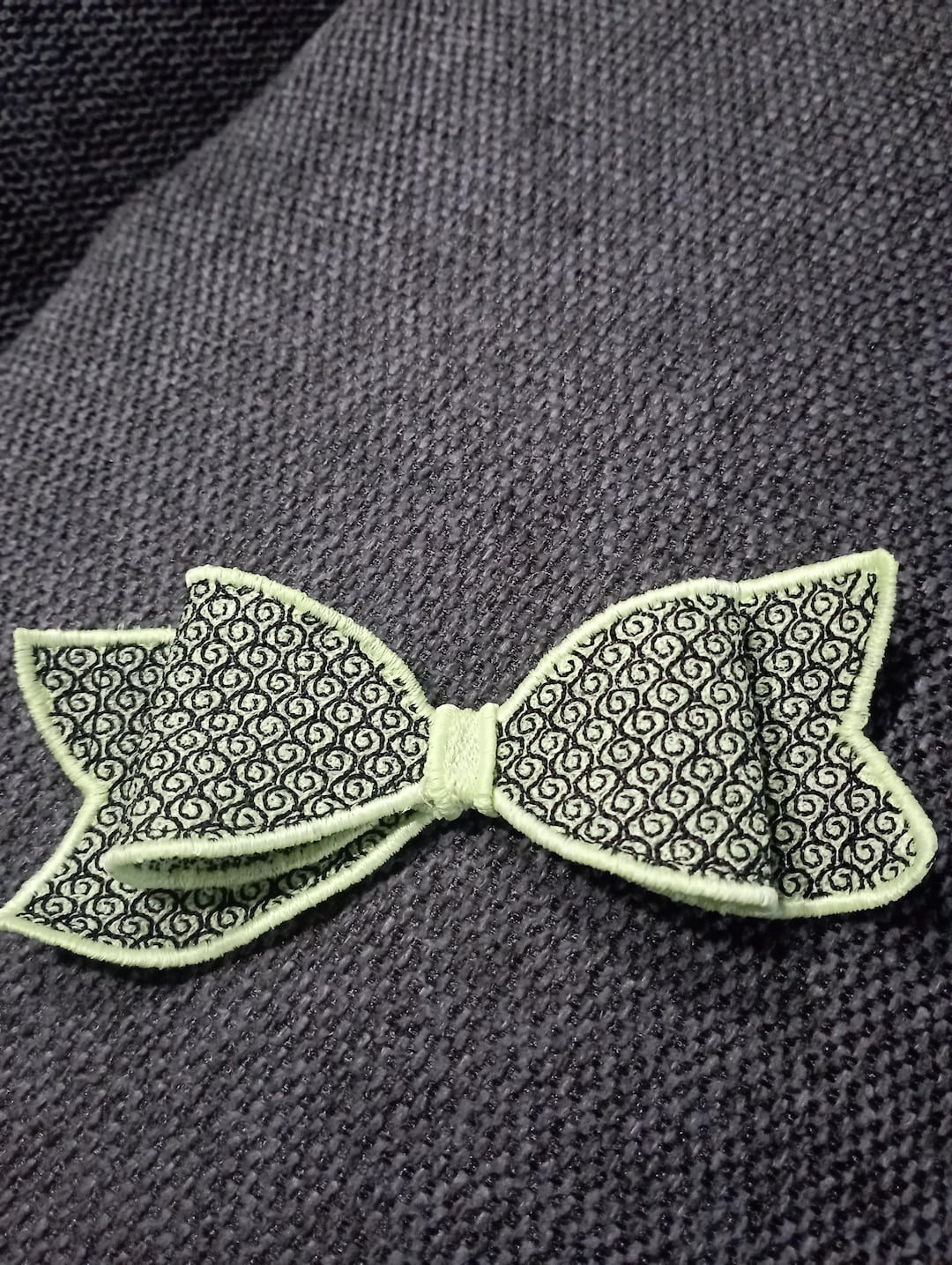 Free Standing 3D Lace Spiral Bow Machine Embroidery File DST PES SEW ...