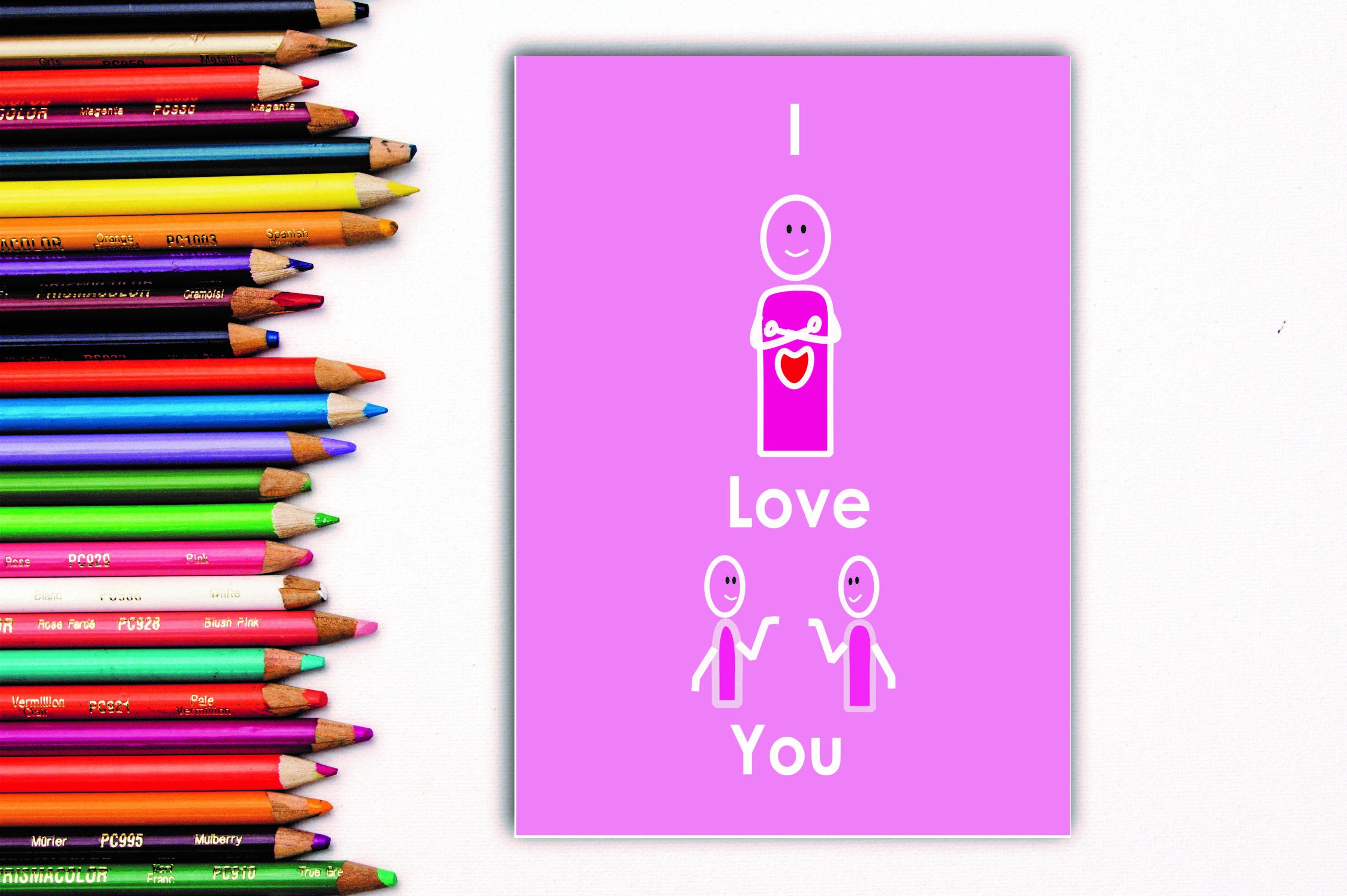 I Love you card, Valentines Autism card, Teen love, Non verbal love ...