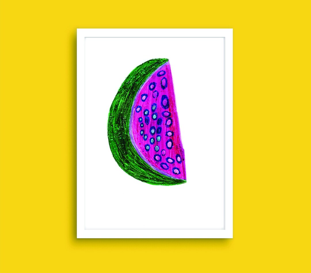 Watermelon Painting, Handmade Paintings, Kids Paintings, Autism ...