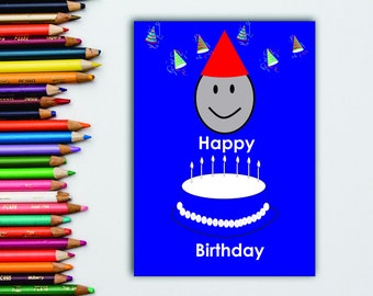 Autism Birthday Card, Birthday Card for Special Needs, Autistic Boy ...