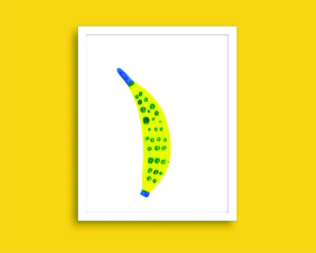 Digital Yellow Banana,digital Download, Handmade Paintings, Autism ...