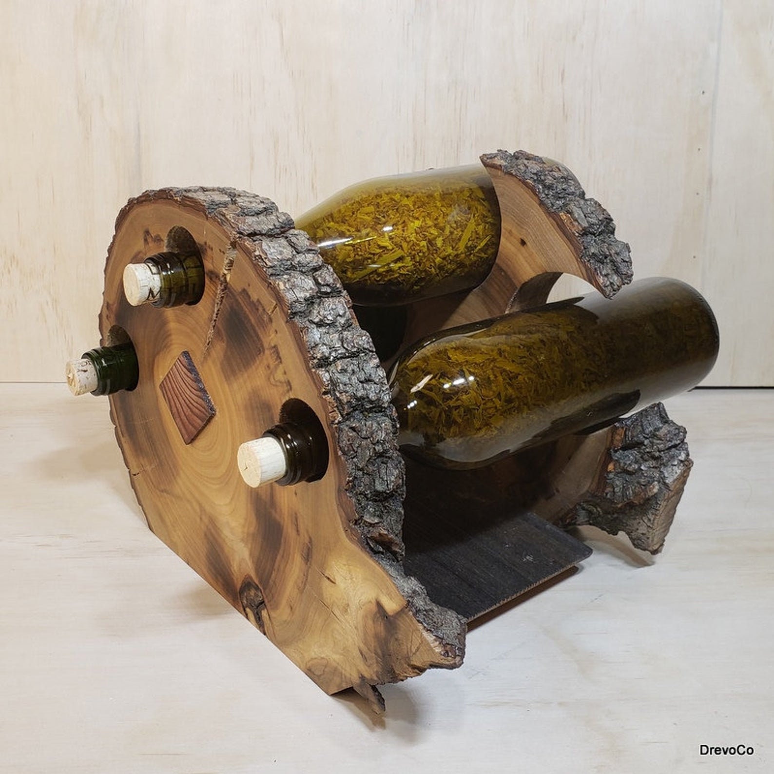 Wine Rack Solid Wood Wine Bottle Holder - Etsy