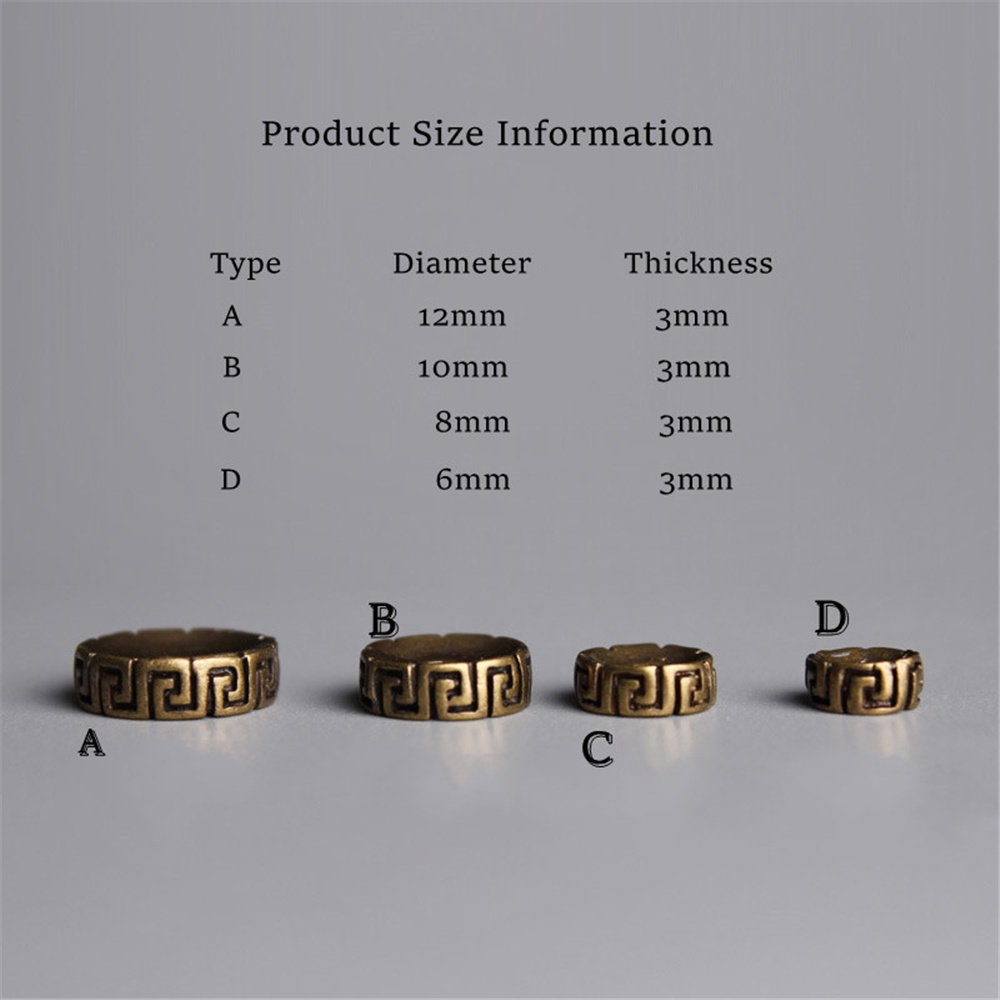 Antique Brass Spacer Beads Metal Spacers for Bracelet Necklace Jewelry ...