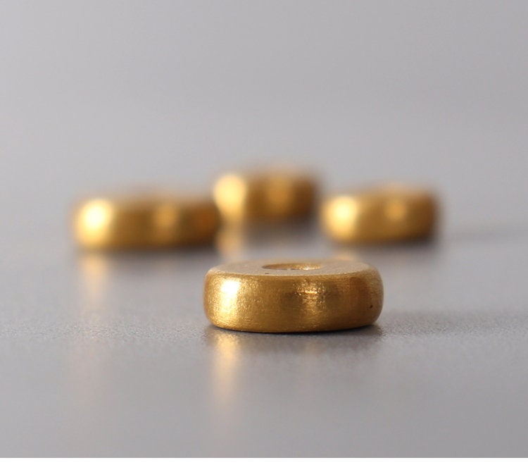 24K Pure Gold Bead 999 Gold Spacer Beads for Bracelet Necklace - Etsy