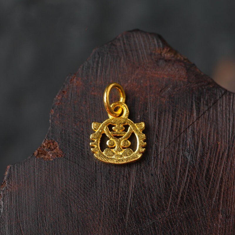 24K Pure Gold Pendant Charm Luxury Necklace Jewelry Making DIY ...