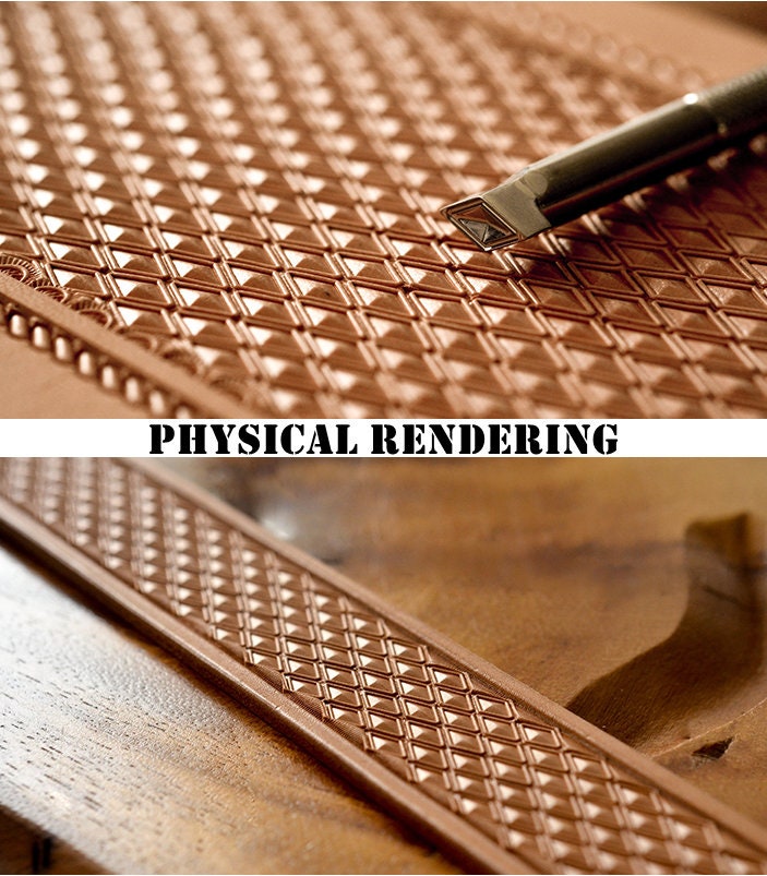 Leather Carving Tools Rhombus Saddle Making Tools 304 Stainless Steel ...