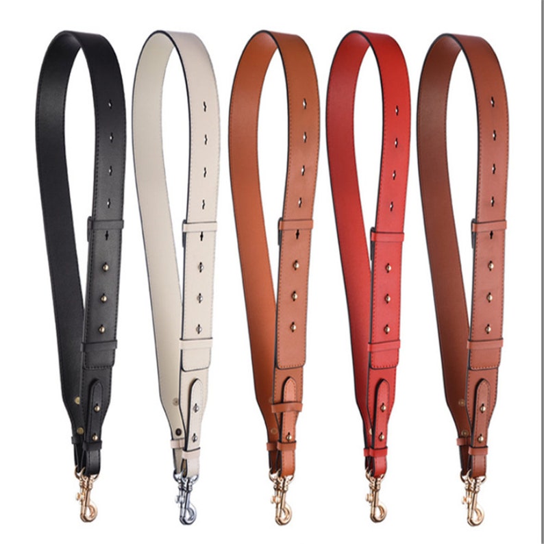 Adjustable Leather Shoulder Purse Straps Replacement Long Cross Body ...