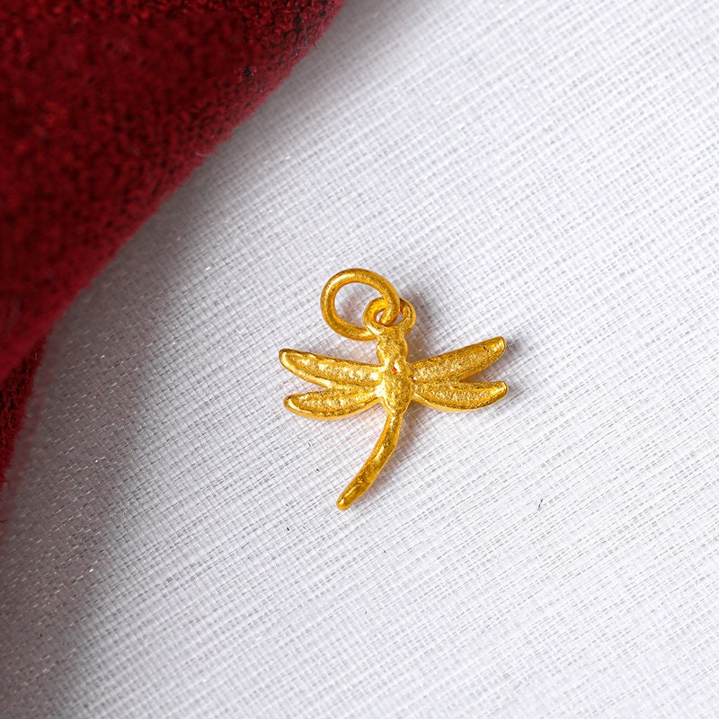 24K Pure Gold Pendant Charm Luxury Jewelry Making DIY Gifts Accessories ...