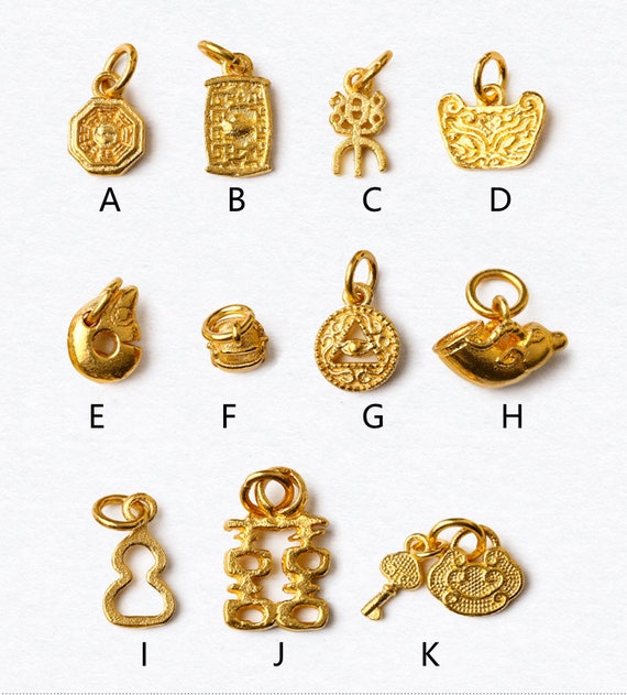 24k solid gold pendant store