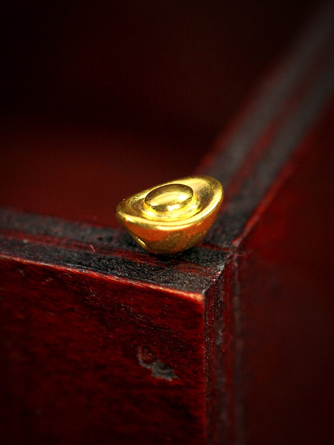 24K Pure Gold Bead Wealth Gold Ingot for Bracelet Necklace Jewelry ...