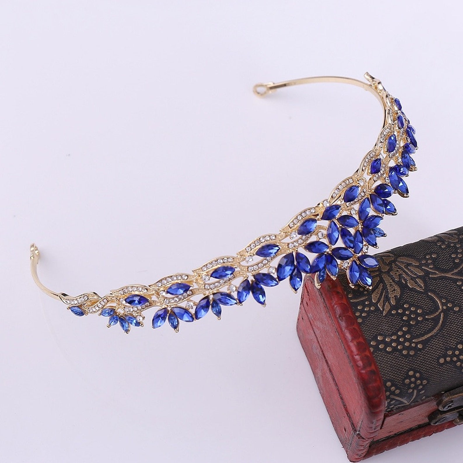 Elegant Regal Tiara Luxury Wedding Tiara Silver Crown - Etsy