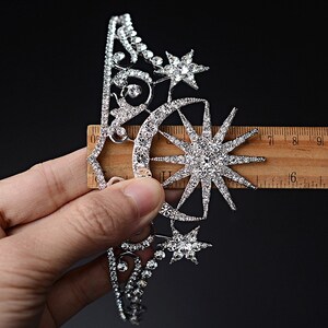 Moon and Stars Glamour Girl Tiara Moon & Stars Bridal - Etsy