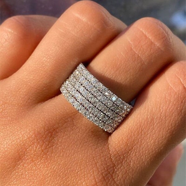 Wide Band Rings for Women - Etsy