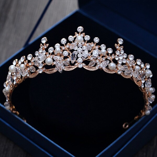 Rose Gold Tiara - Etsy