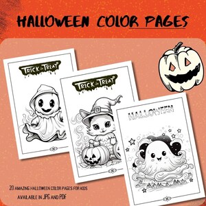 20 Halloween Printable Coloring Pages Kids Halloween Printable Coloring ...