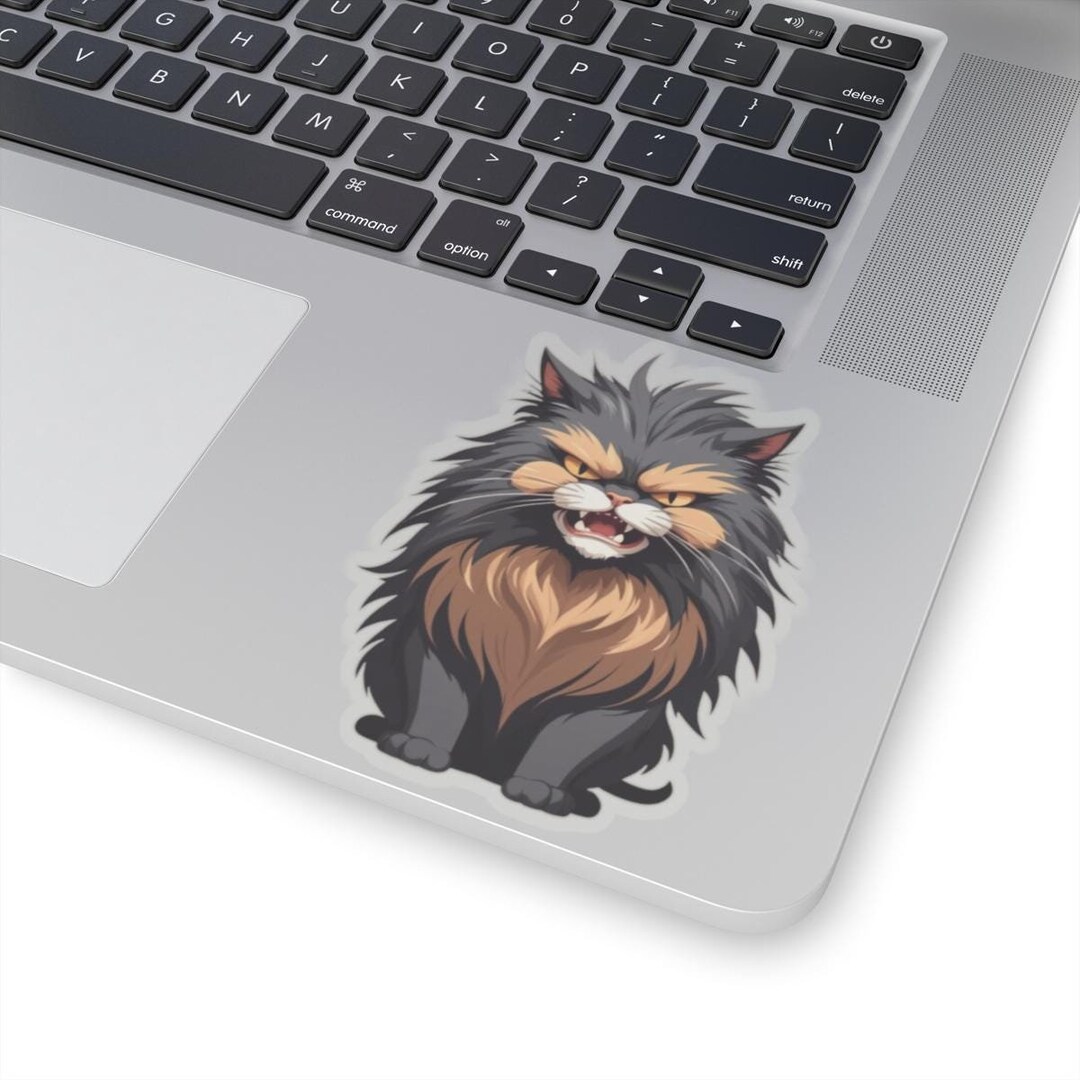 Angry Cat Stickers Cute Cat Lover Gift - Etsy