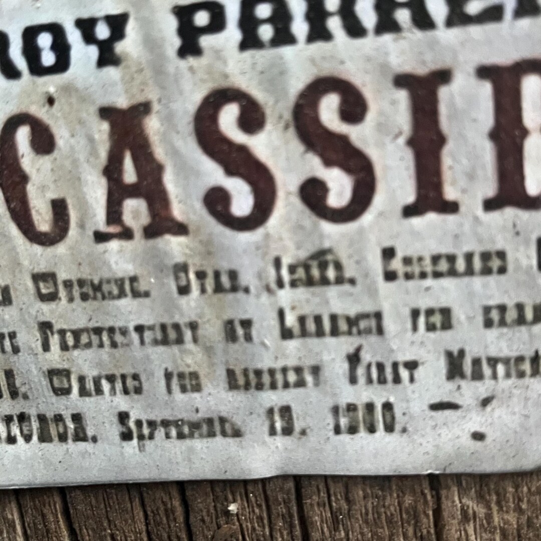 Butch Cassidy Wanted Poster - Etsy