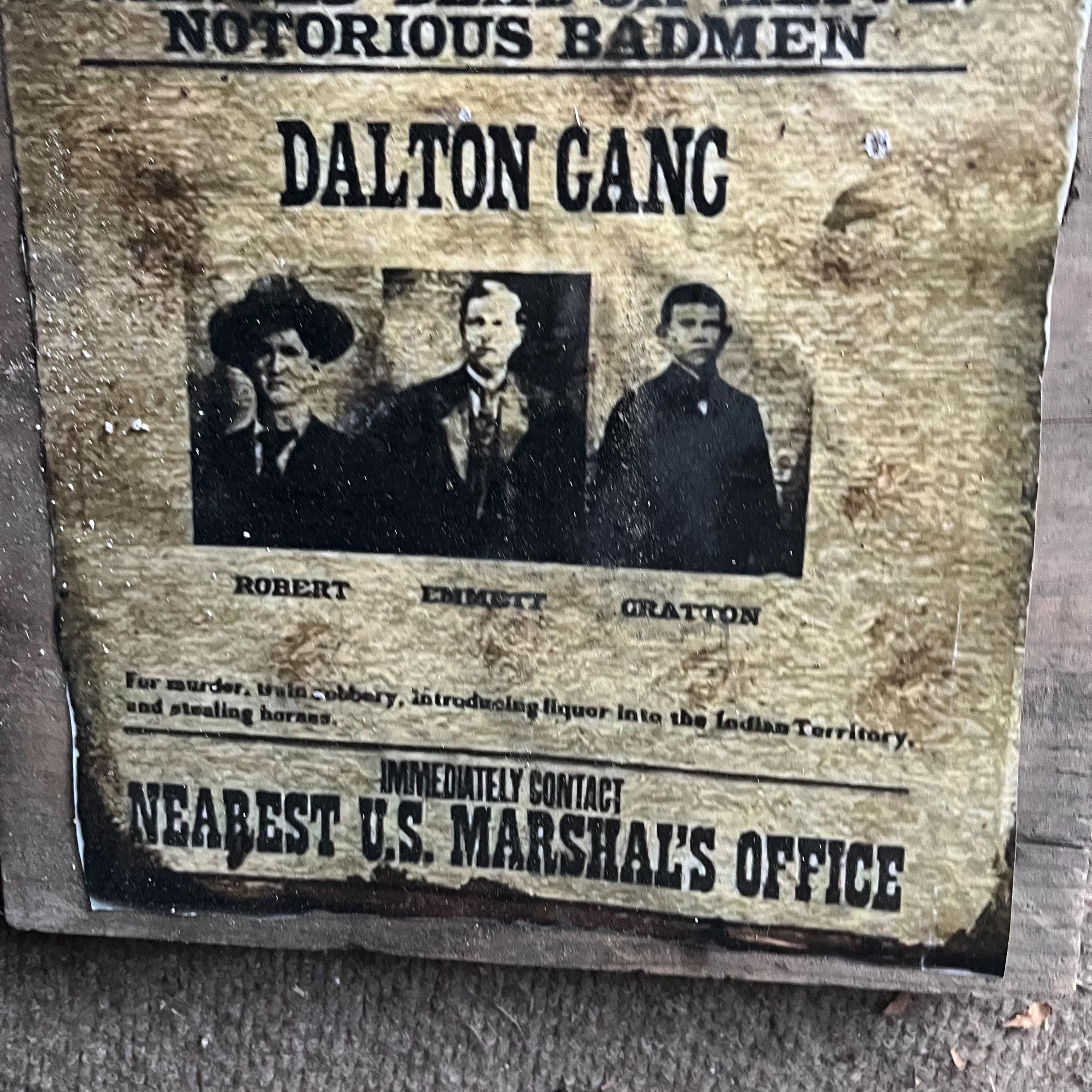 Dalton Gang Wanted Poster - Etsy