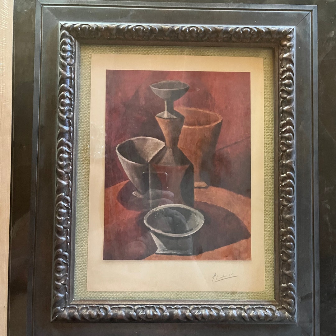 Grabado del Museo Picasso Bodegón cubista firmado a lápiz - Etsy España