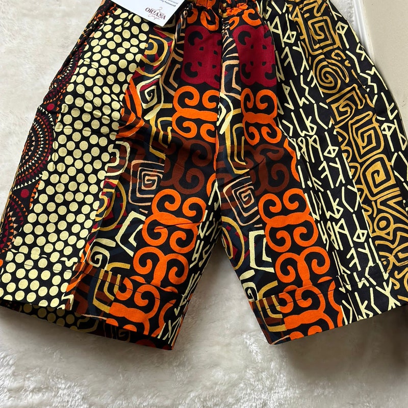 African Print Shorts - Etsy