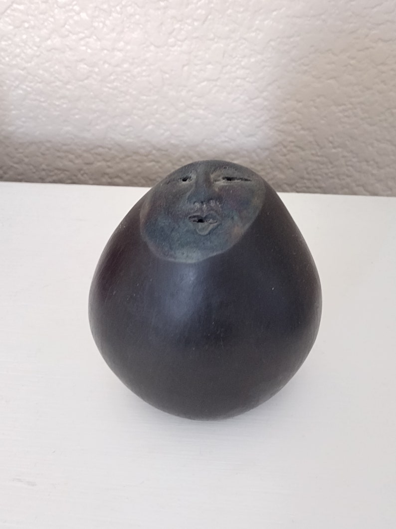 Vintage Deva Raku Pottery Ceremonial Rattle, Hollow Art Pottery, Shaker ...