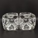 Pair of Beautiful Chunky Crystal Ice Cube Candlestick Holders ...