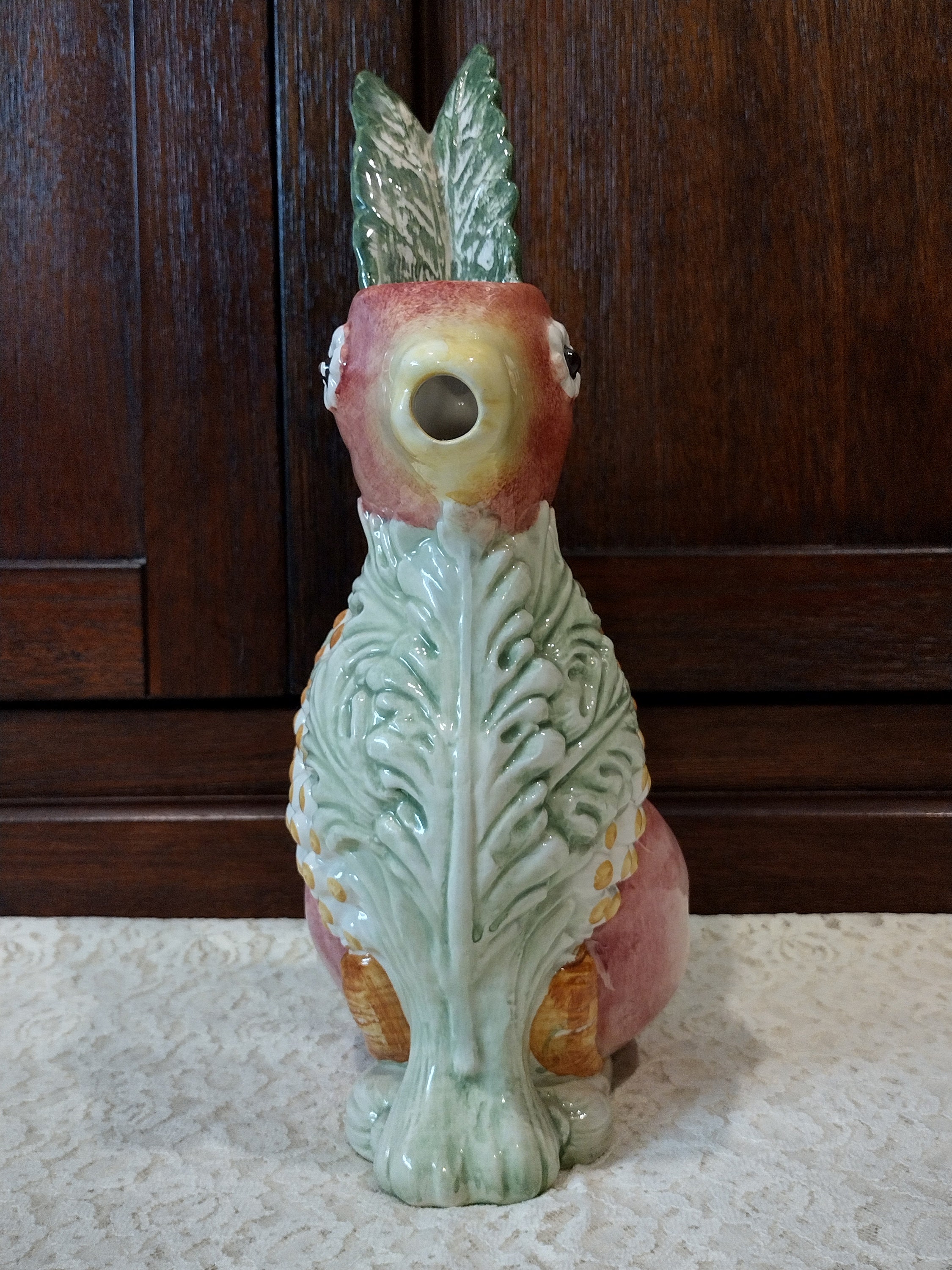 Vintage Vietri Italian Rabbit Pitcher Made of Vegetable, Made in Italy ...