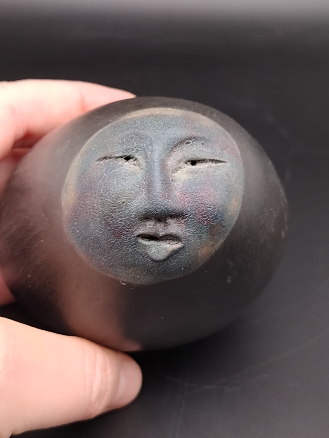 Vintage Deva Raku Pottery Ceremonial Rattle, Hollow Art Pottery, Shaker ...