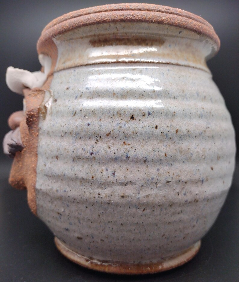 Vintage Mahon Made Stoneware (MMS), Lidded Jar, Whimsy, Charm, Folkart ...