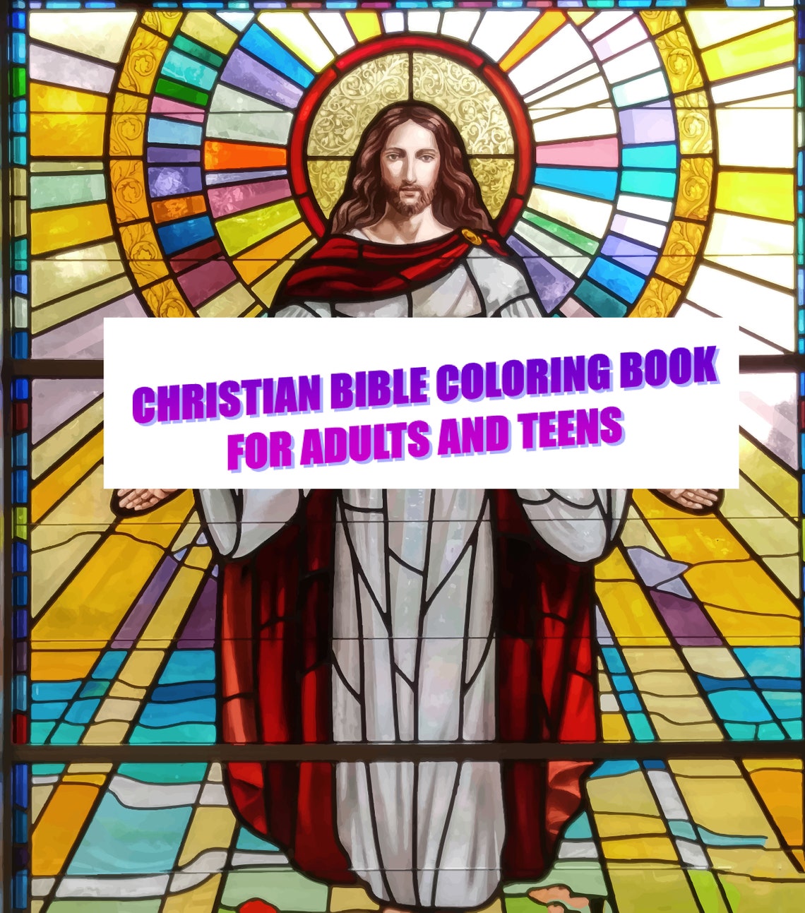 Christian Bible Coloring Book - Religious Coloring Book for Christian ...