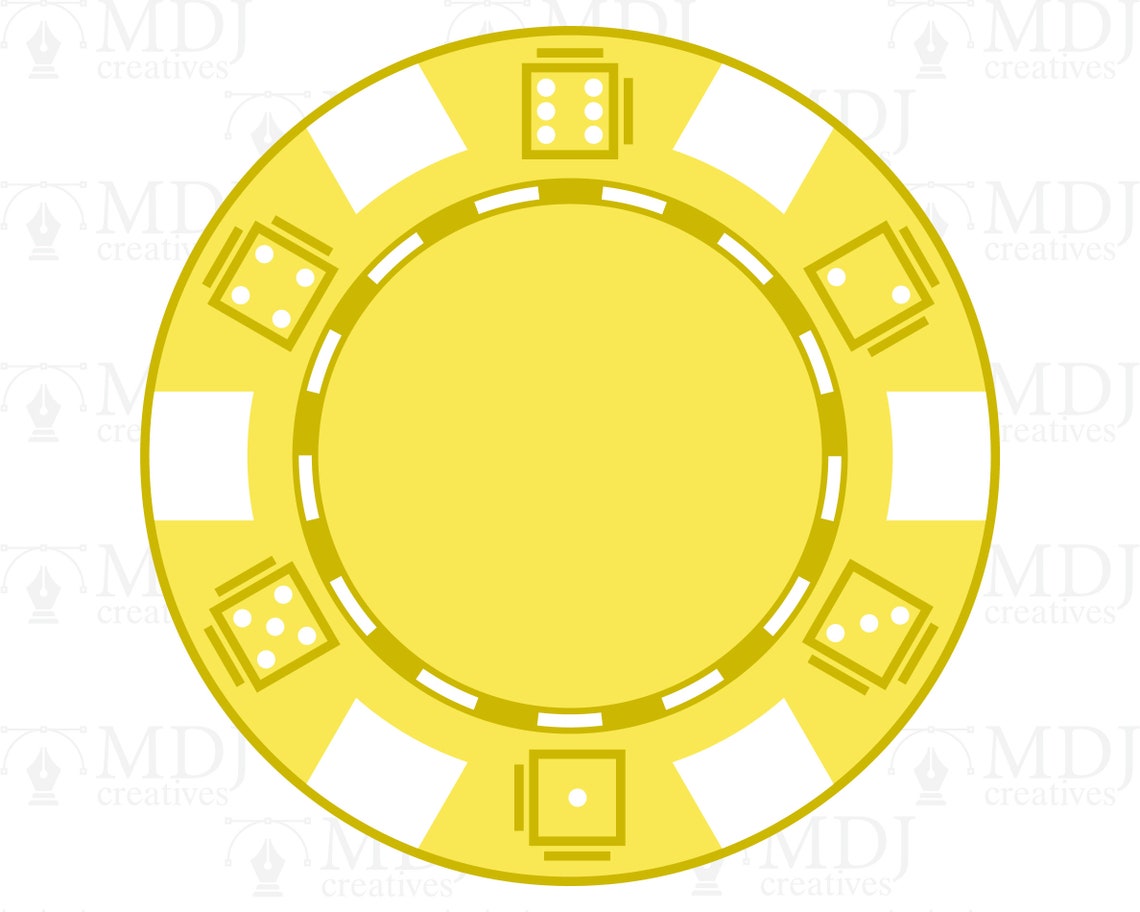 Poker Chip SVG Casino Chips Svg Poker Chip Svg Colored - Etsy