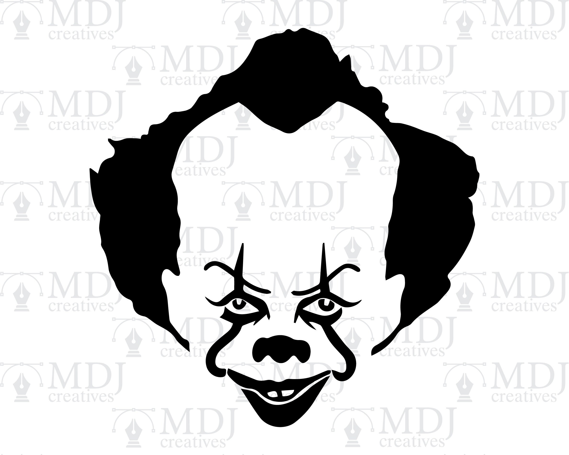 Scary Faces Bundle Print Pennywise Pumpkin Dracula - Etsy