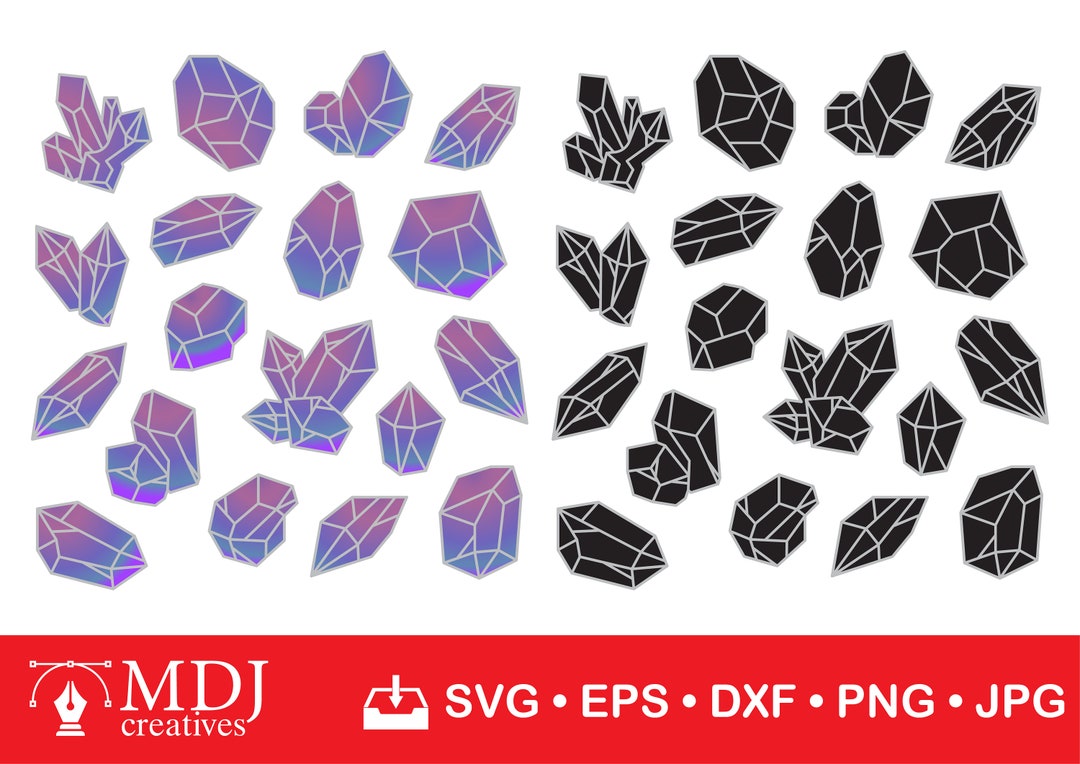 Mystical Gems SVG, Cut Files, Mystical Gems Clipart, Cute SVG Cut File ...