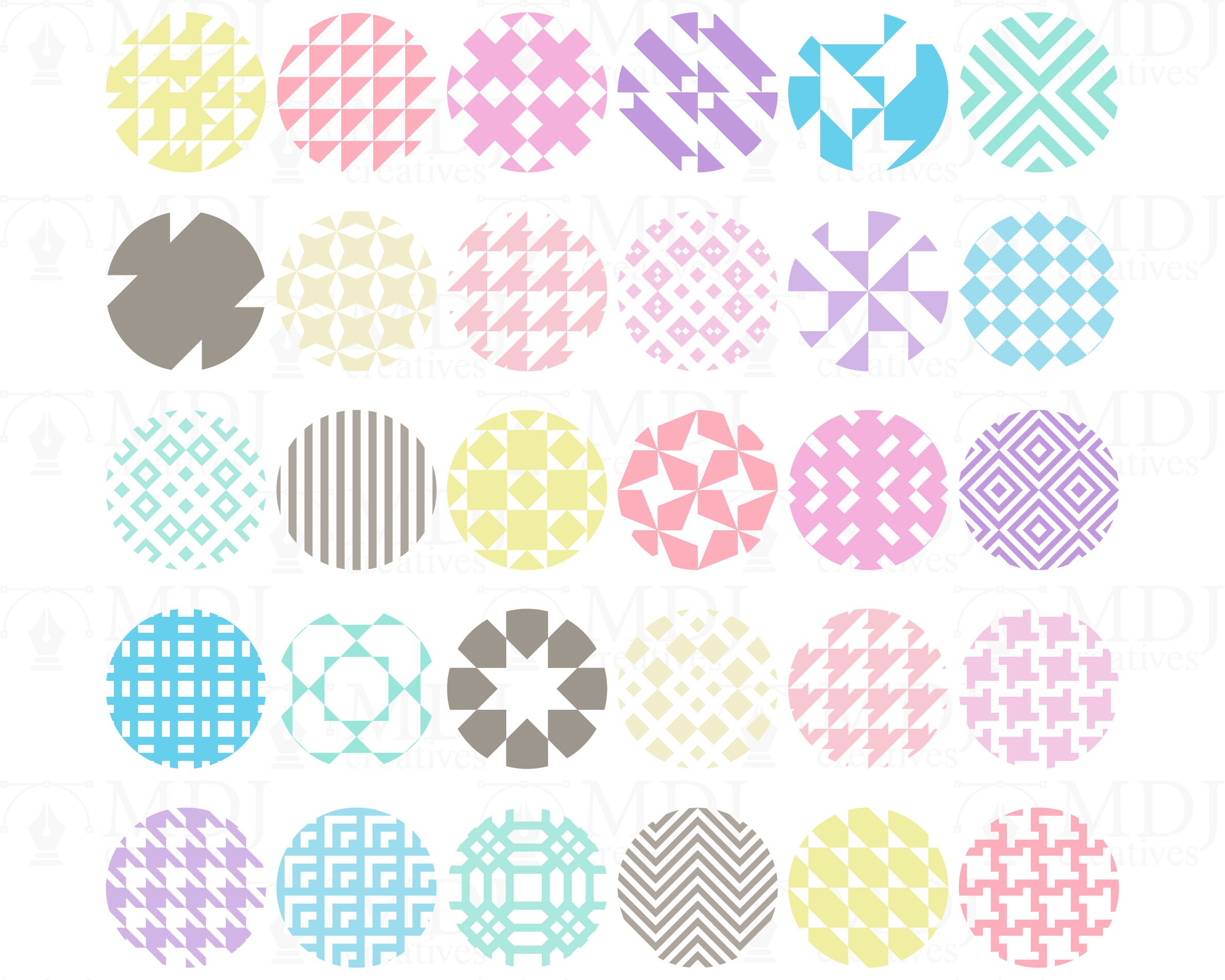 Round Keychain SVG Bundle 02 Keychain Pattern SVG Key Ring - Etsy