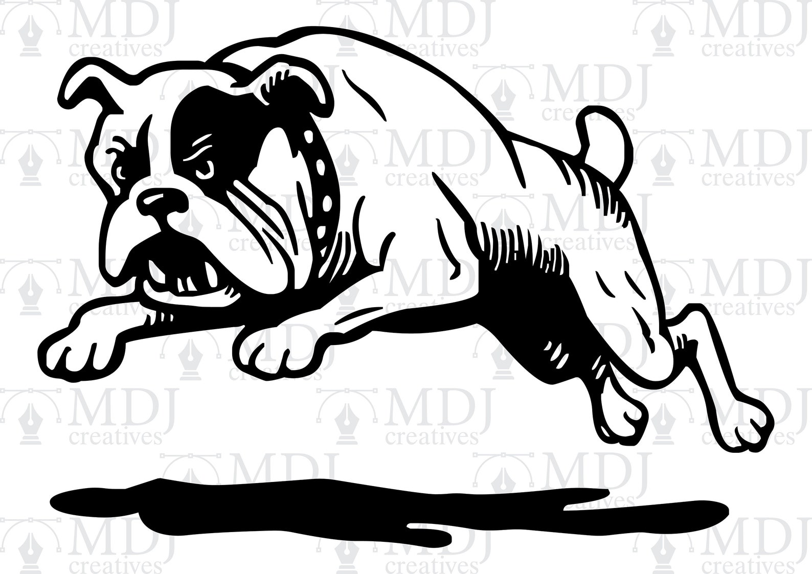 English Bulldog 02 SVG Cut File English Bulldog SVG Cute | Etsy