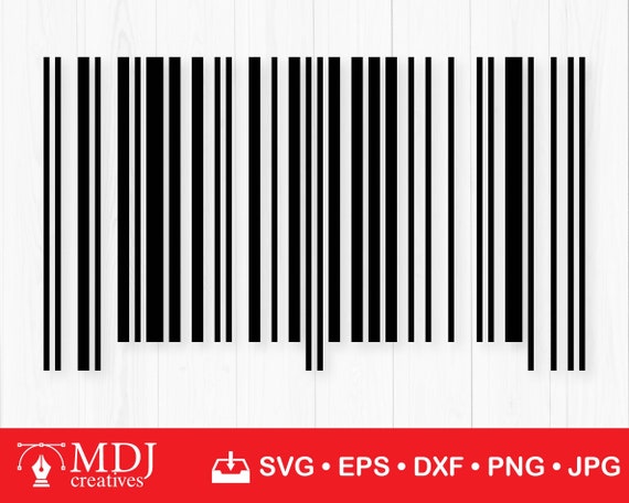 Barcode SVG Bar Code Plain Barcode Cut Files Barcode Vector - Etsy Canada