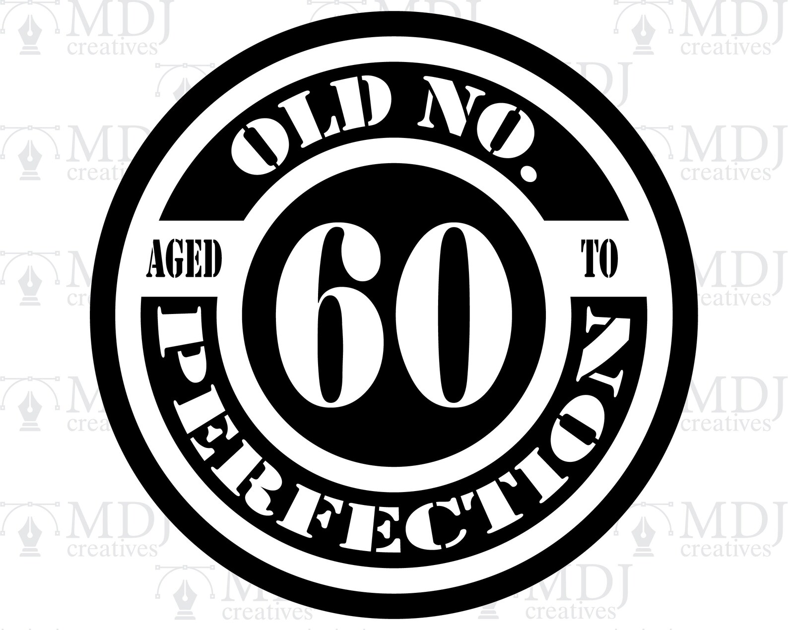 Old Number 60 Aged to Perfection SVG 60th Cut File svg 60th | Etsy