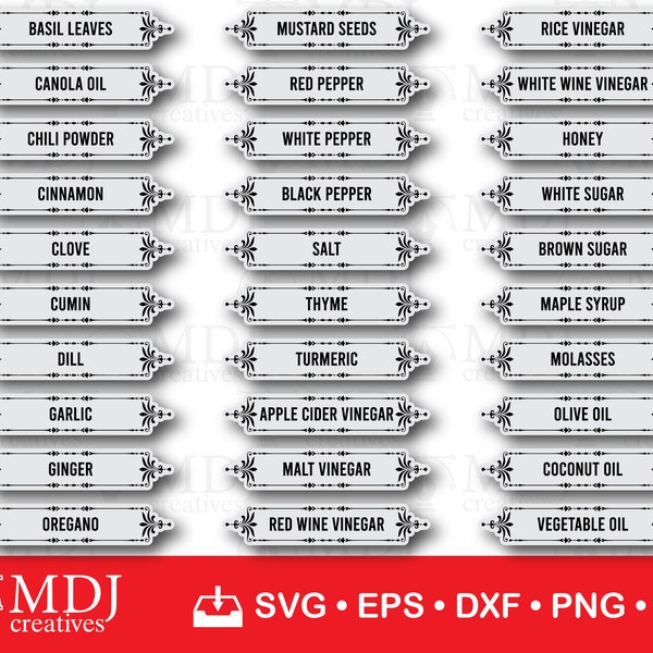 Condiment Label Template - Etsy