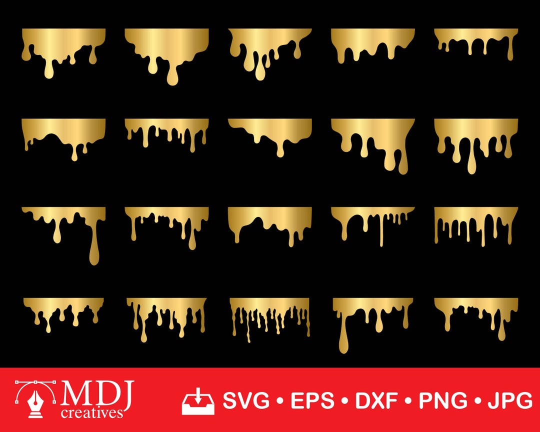 20 Dripping Borders SVG Bundle, Dripping Borders SVG, Dripping Svg ...