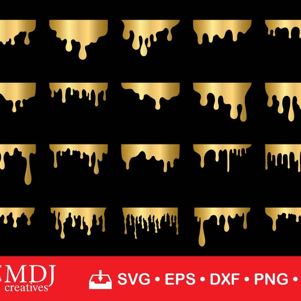 Drip Svg - Etsy